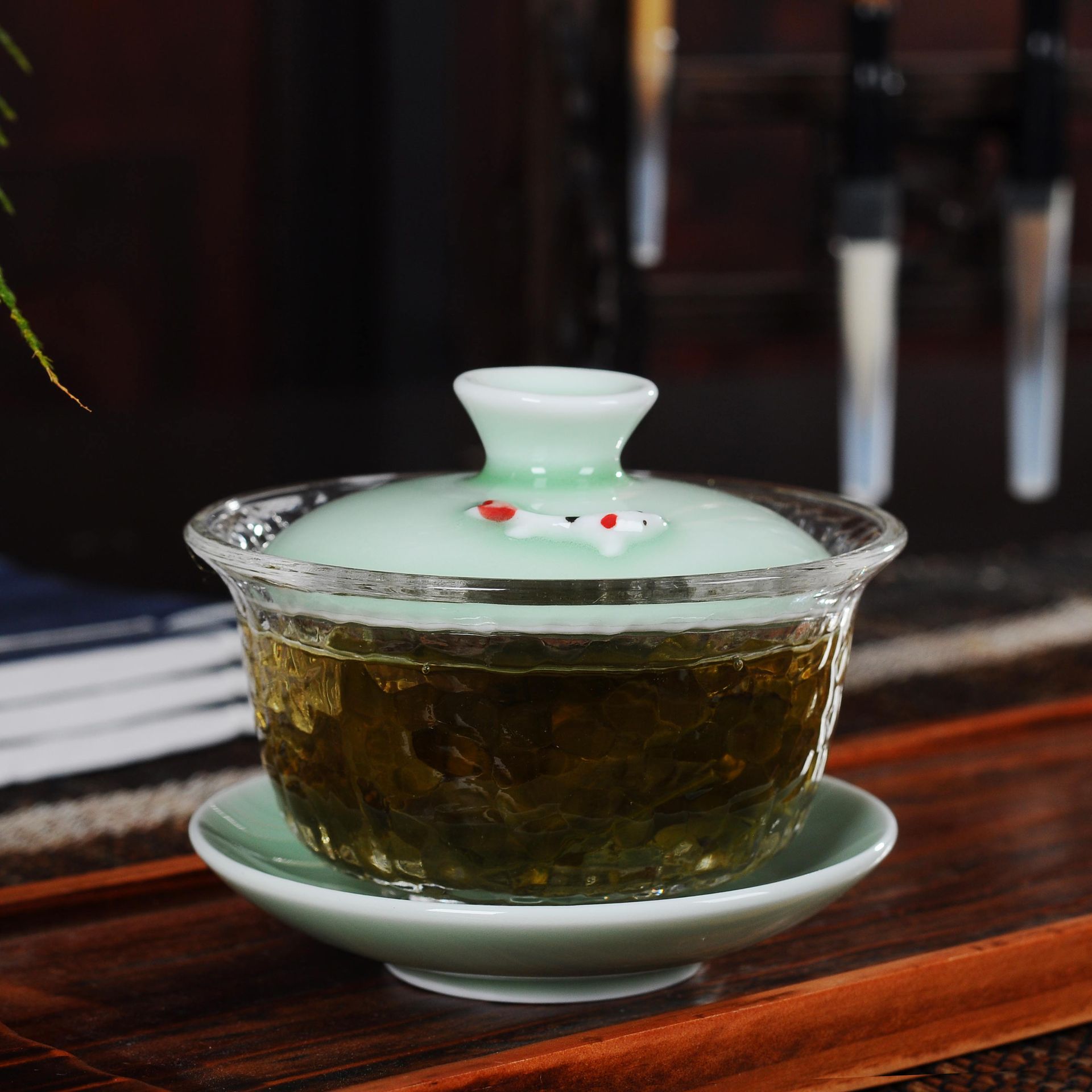 Ceramic glass Gaiwan Porcelain Teaware Sets Teapot... – Grandado