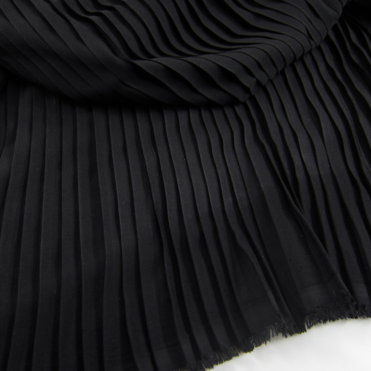 3 Meters 150CM 59" Wide Black Ruffled Pleated Chif... – Grandado