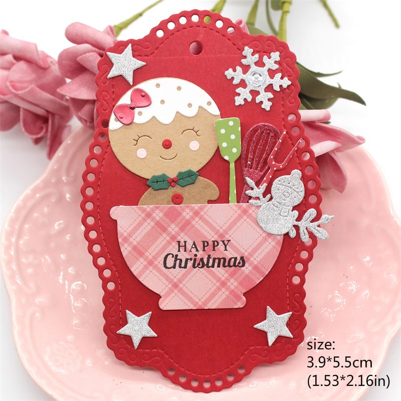 KSCRAFT Cute Gingerbread Man Metal Cutting Dies St... – Grandado