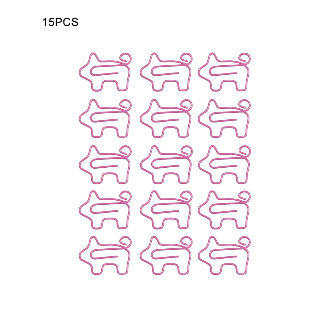 Cute Animal Pink Pig Bookmark Paper Clip School Of... – Grandado