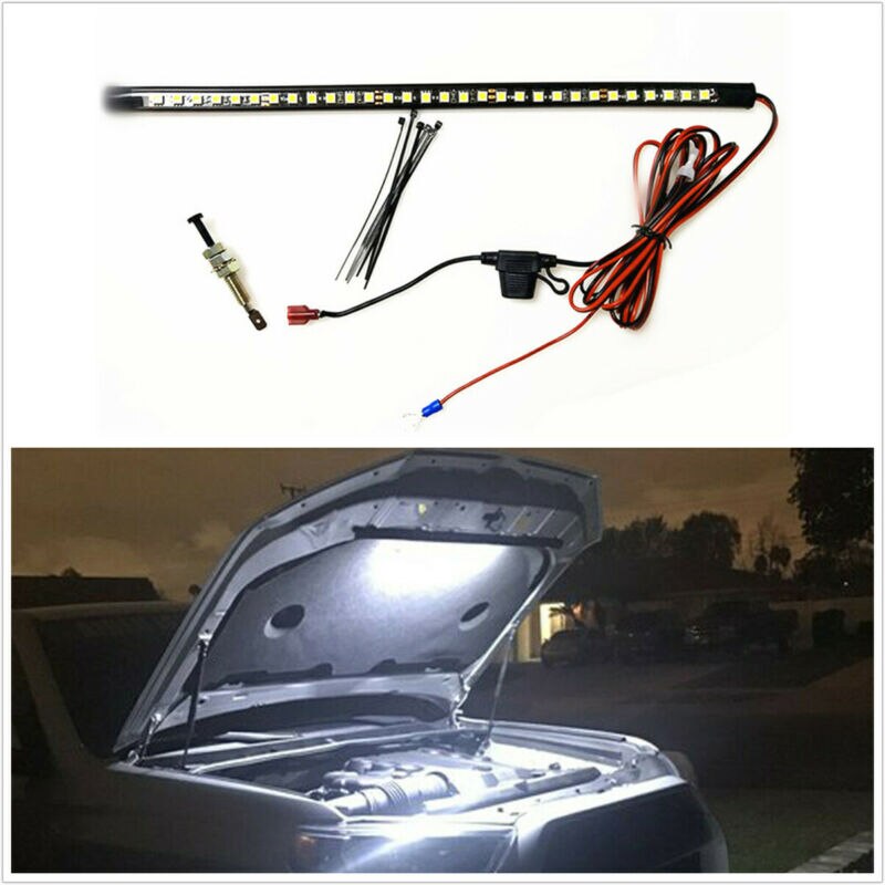 White Under Hood LED Light Kit With Automatic On/o... – Grandado