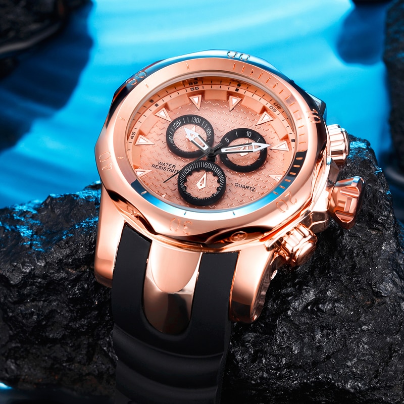 Top Brand Genuine men watches sports watch BIG Dia... – Grandado