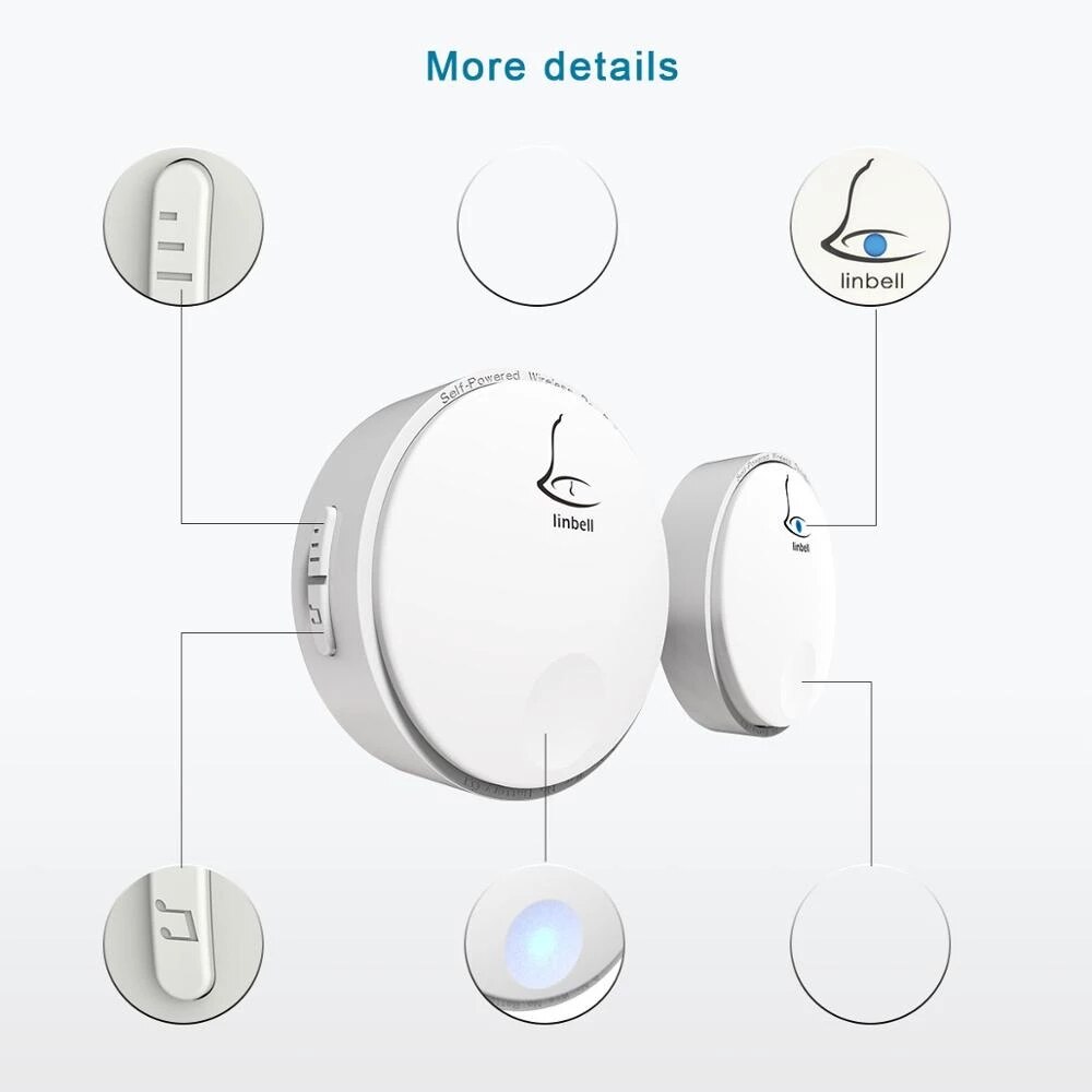 Xiaomi Linbell G2 Wireless Self-powered Doorbell W... – Grandado