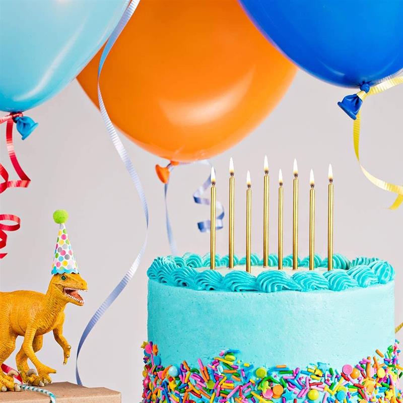 6PCS Cake Candles Metallic Color Birthday Candles ... – Grandado