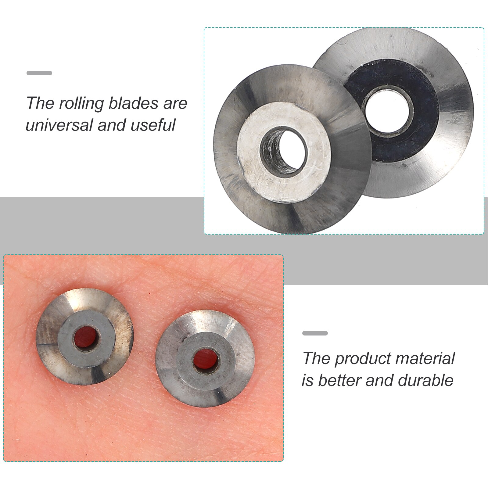 3pcs Glass Tube Cutter Blades Glass Pipe Cutter Bl... – Grandado