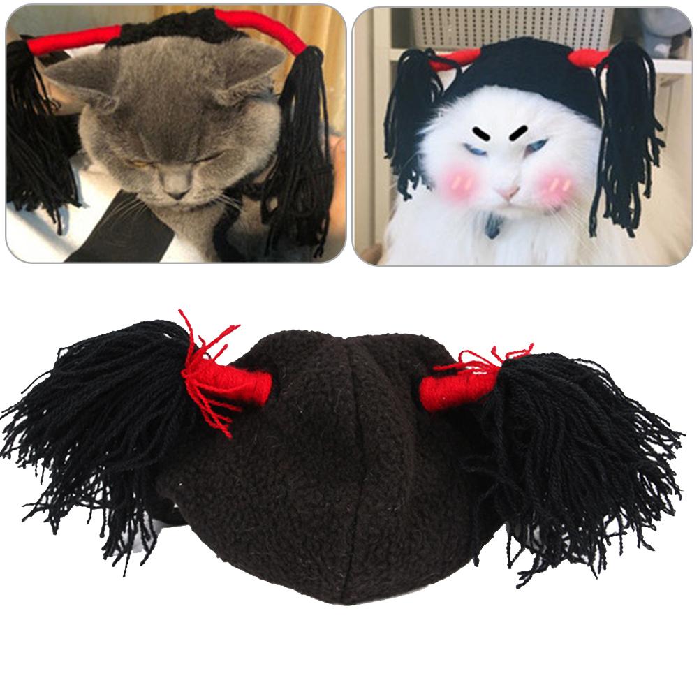 Funny Pet Cat Wig for Cats and Dogs Pet Head Costu... – Vicedeal