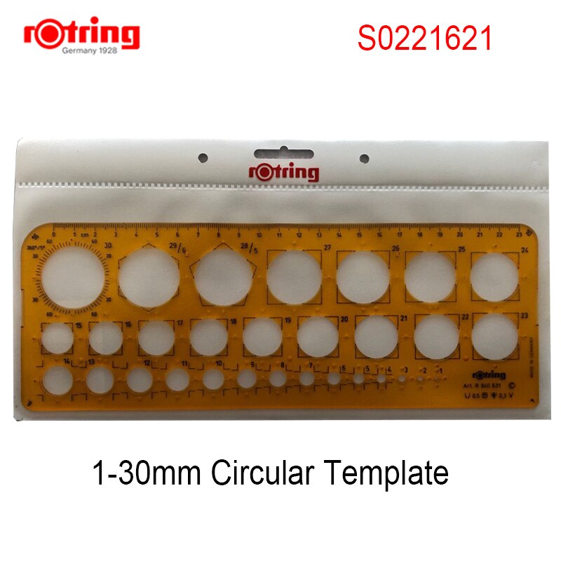 Rotring Equiangular Ellipse Sjabloon/1-30Mm Circul... – Vicedeal