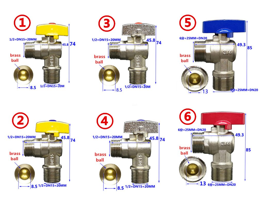 Spherical Core Triangular Valve Copper Electroplat... – Vicedeal