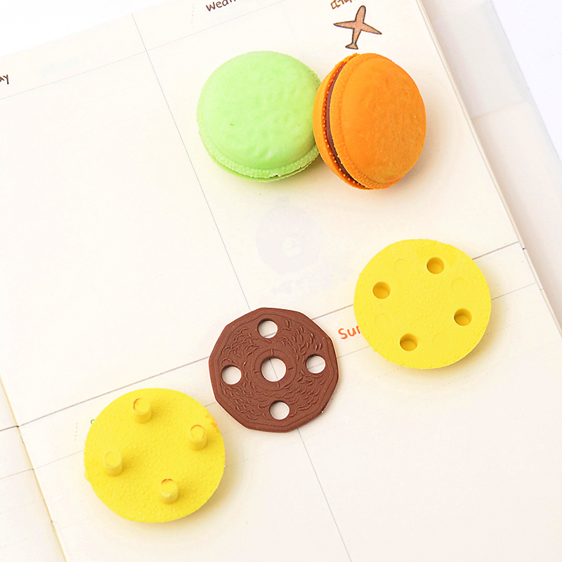 Kreative Macaron Gummi Radiergummi Nette Kawaii Sü... – Grandado