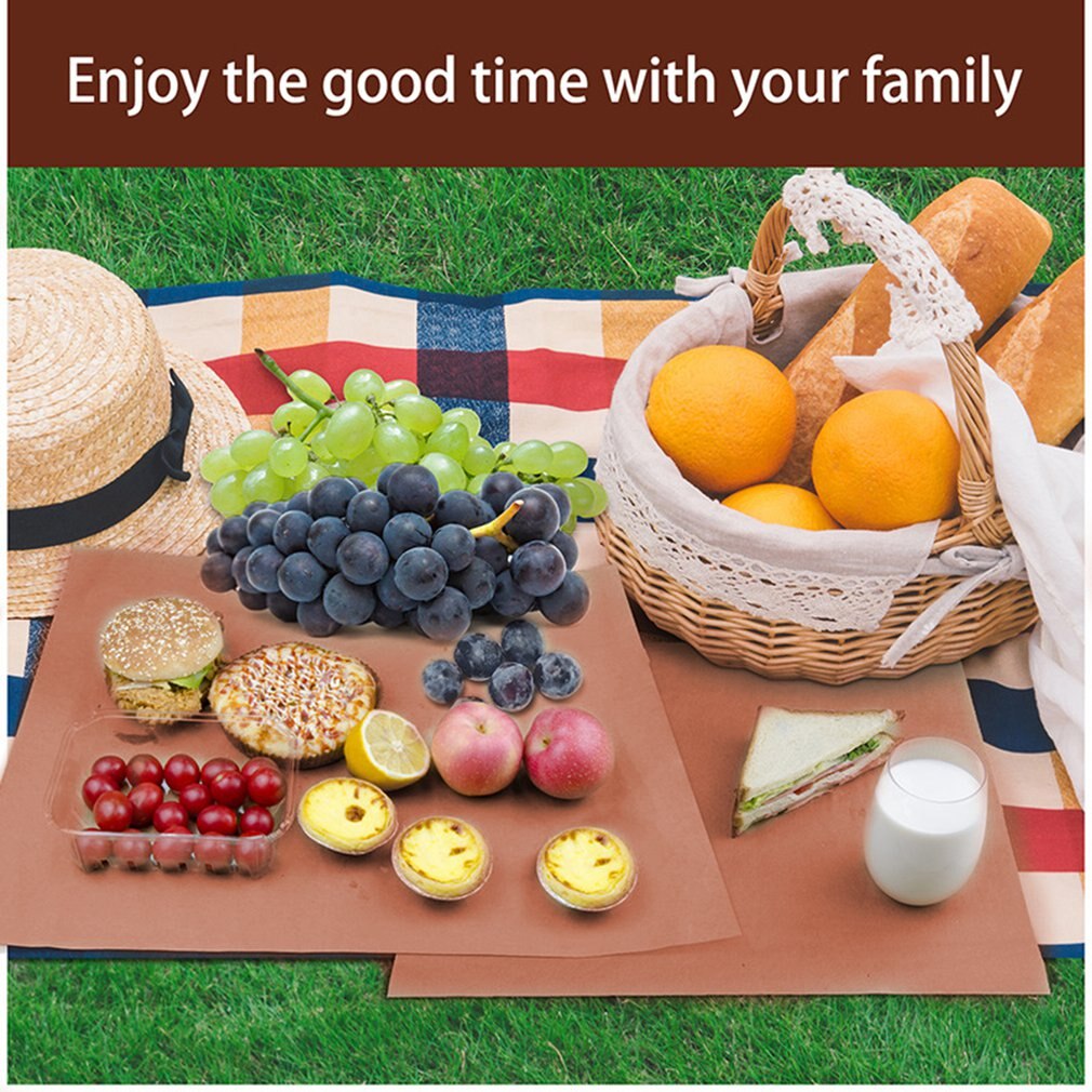 53.3 Meters Brown Kraft Wrapping Paper Roll Kitche... – Vicedeal