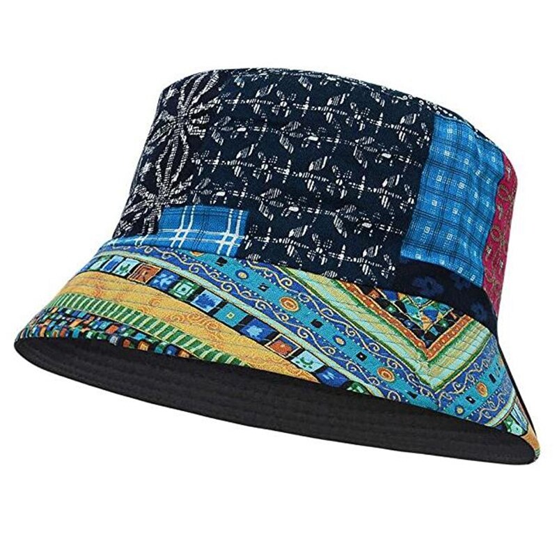 Vintagetryckt fiskehatt för män och kvinnor street... – Vicedeal