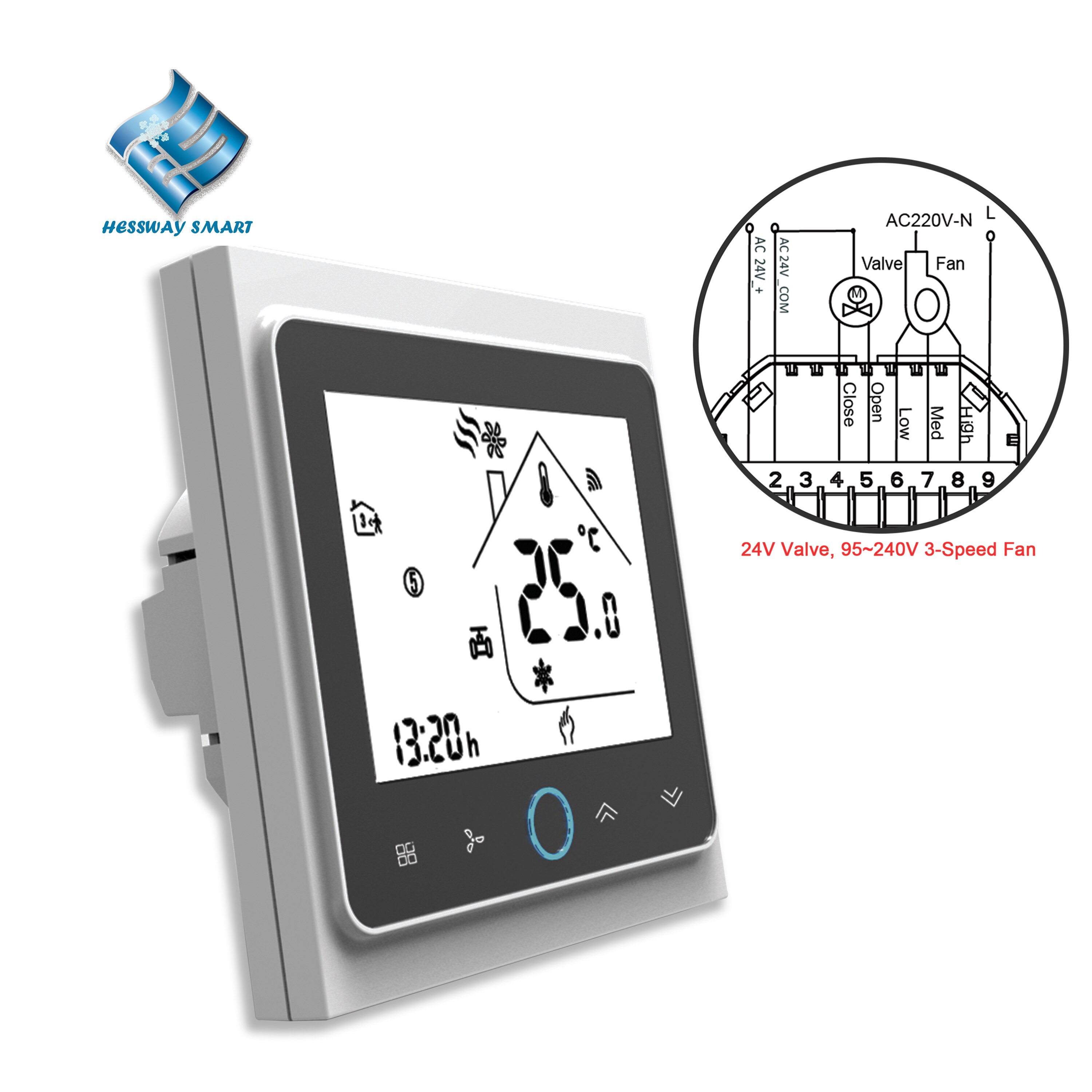 Dubai Controller AC WIFI Thermostat for 24V Valve/... – Vicedeal