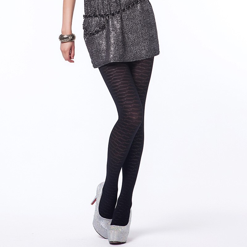 Spring Autumn Tights 280 Denier Pattern Jacquard V... – Grandado
