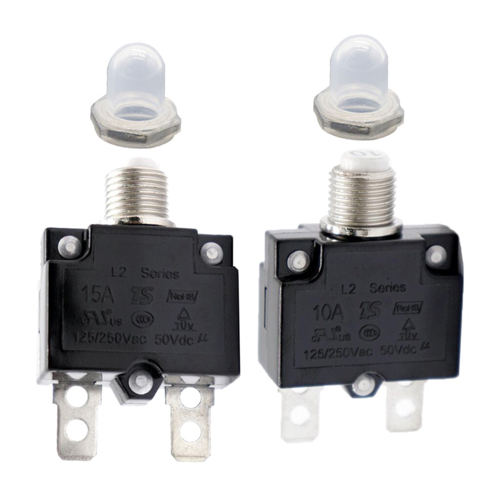 2PCS 15 Amp 10 Amp DC Thermische Circuit Breaker m... – Vicedeal