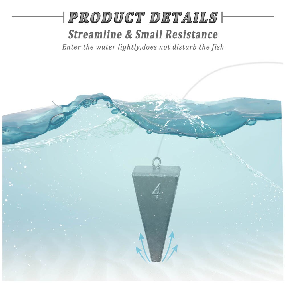 Shaddock 5Pcs Pyramid Sinker Weights Surf Fishing ... – Grandado