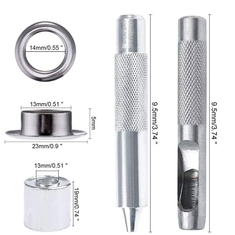 100 Stks/set Oogjes Tangen Set Oogje Tool Dekzeil ... – Grandado