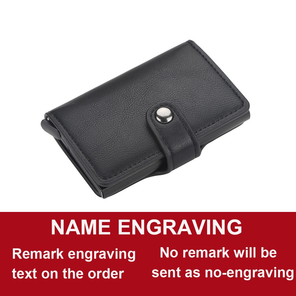 Men Card Wallets Rfid Free Name Engraving Small Ha... – Vicedeal