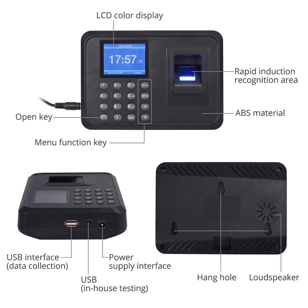 LiNKFOR 2.4 inch Display Biometric Fingerprint Att... – Vicedeal LiNKFOR 2.4 inch Display Biometric Fingerprint Att... – Vicedeal