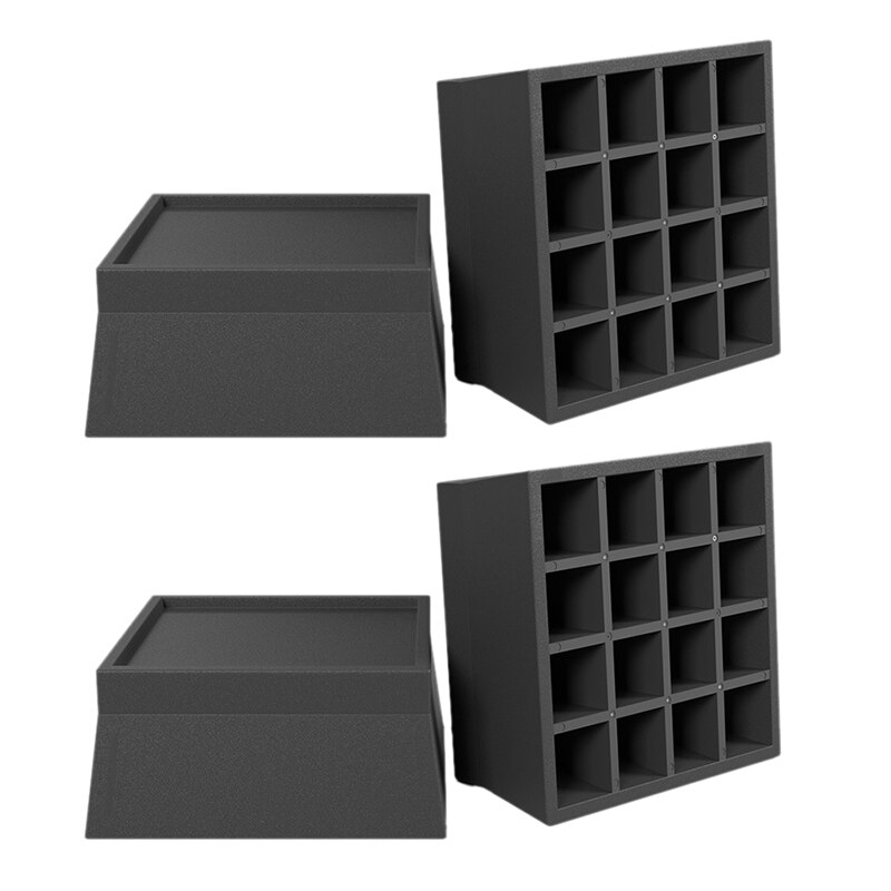 4Pack Square Bed and Furniture Risers Stackable He... – Grandado