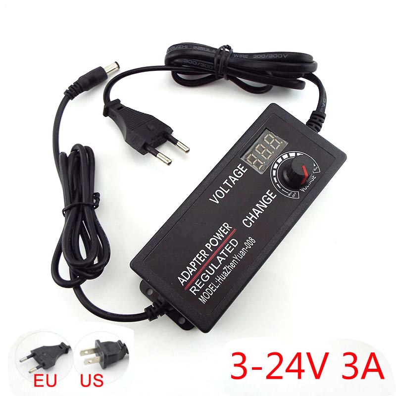 Adjustable Power Supply Adapter AC 100V-240V to DC... – Grandado