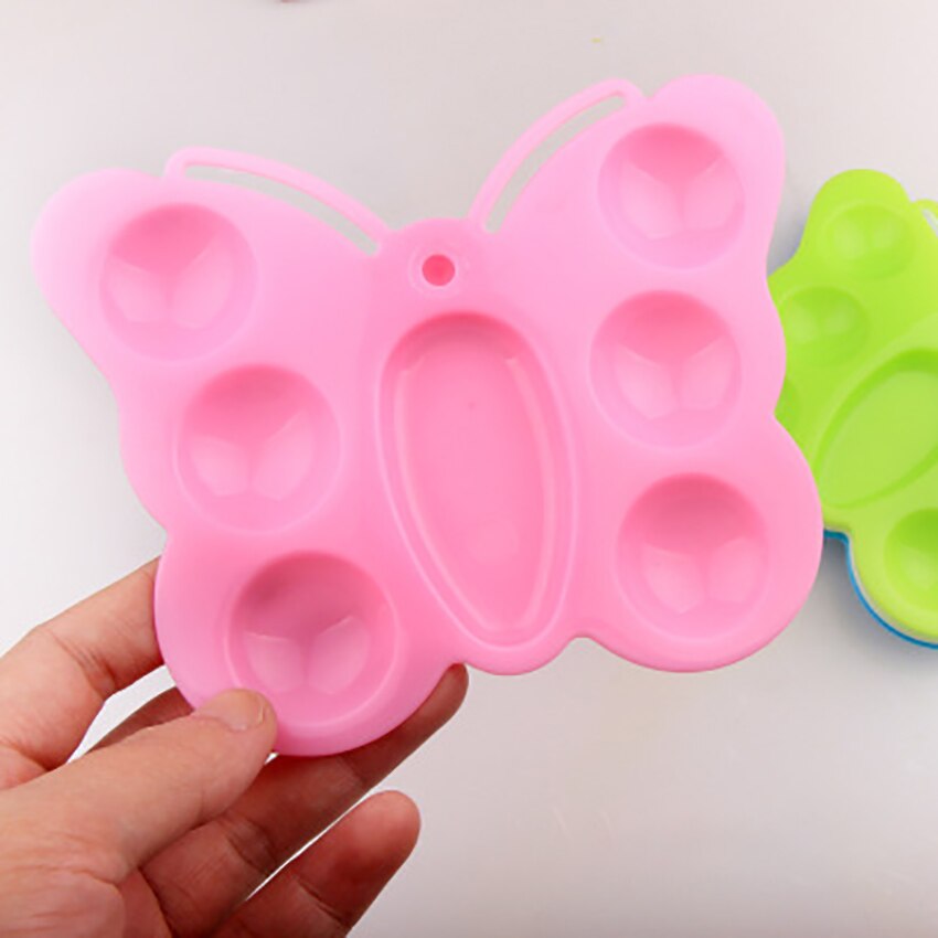 Novelty Butterfly Shape Plastic Palette 7 Grids Ch... – Grandado