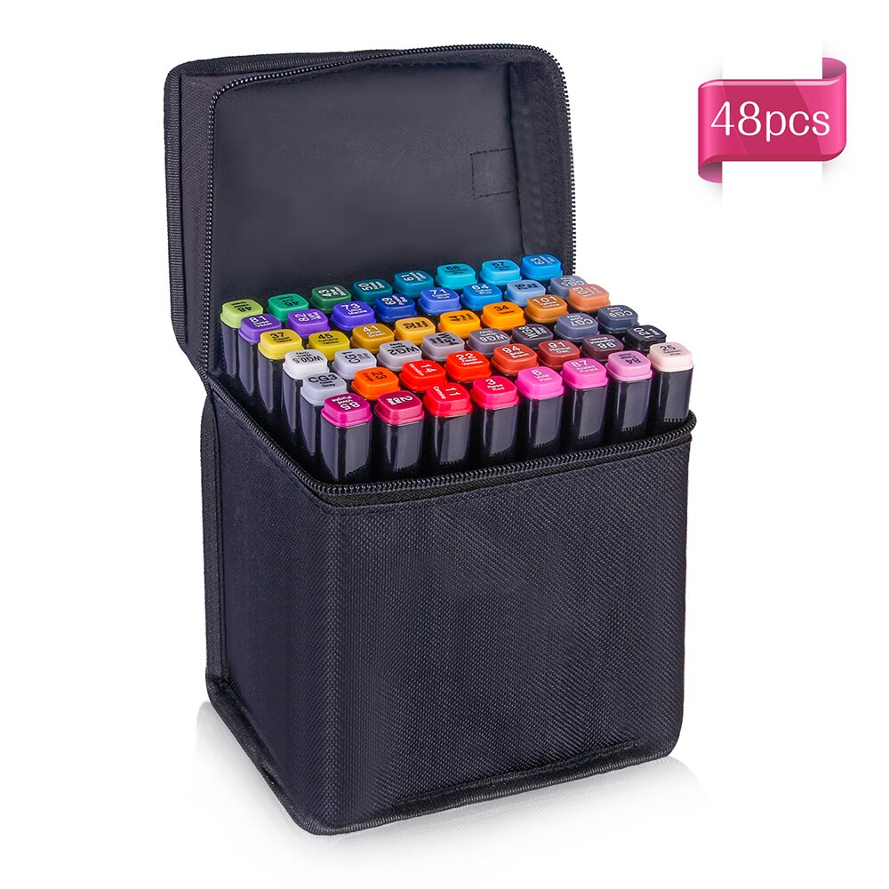48 Colors/Set Children's Drawing Marker Pen Se... – Vicedeal