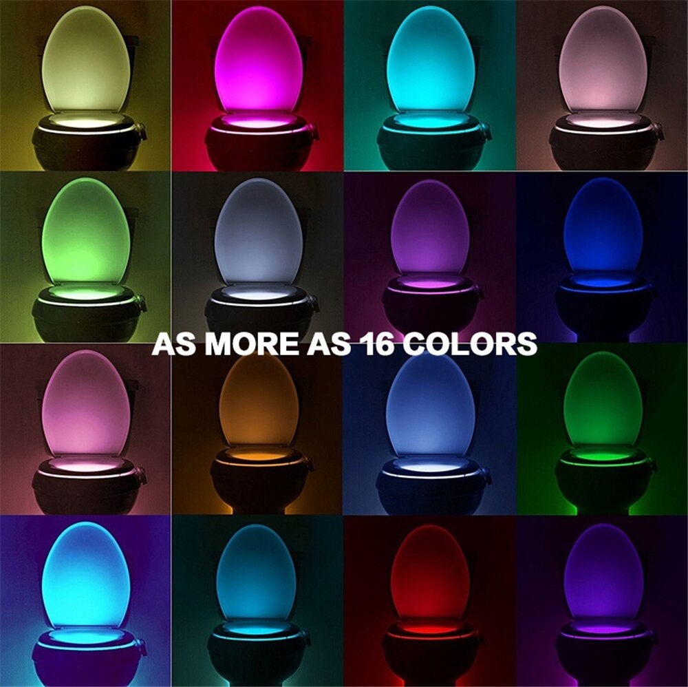 8/16 Kleuren Wc Sensor Lichten Intelligente Induct... – Vicedeal
