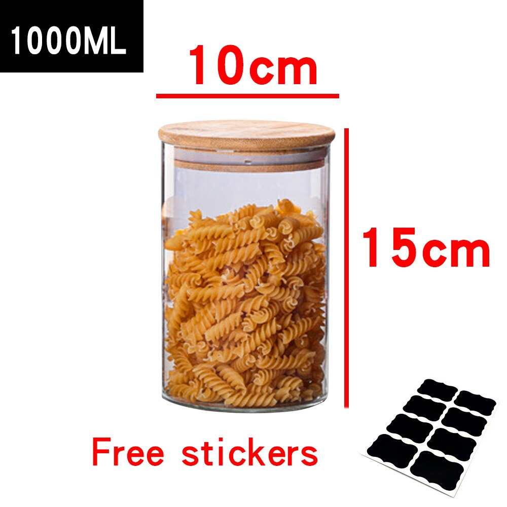 Glass Containers Food Glass Jars and Lids Glass Ja... – Grandado