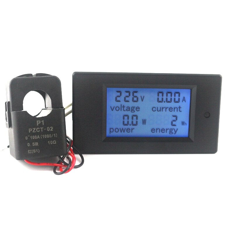 Digital Voltmeter Ammeter AC 220V 100A Power Energ... – Grandado