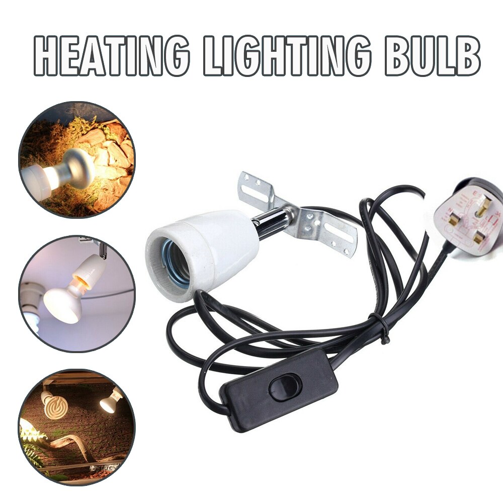 E27 400W Ceramic Heat Lamp Holder Rotatable Reptil... – Grandado