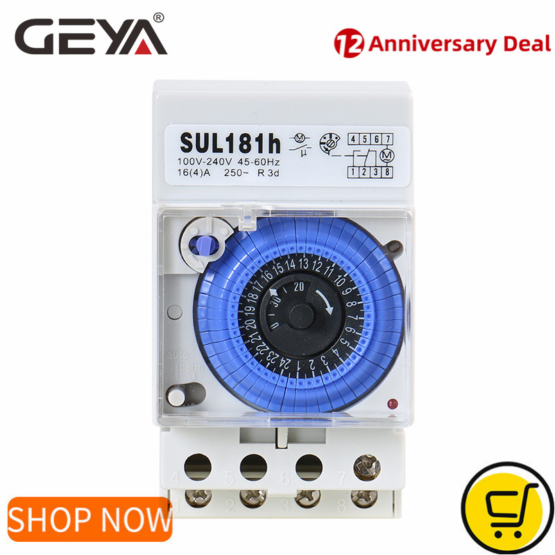 GEYA SUL181h Mechanical Timer Switch 24 Hours Prog... – Vicedeal