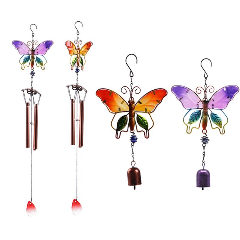 1PC Colorful Butterfly Wind Chimes Metal Crafts Gl... – Grandado