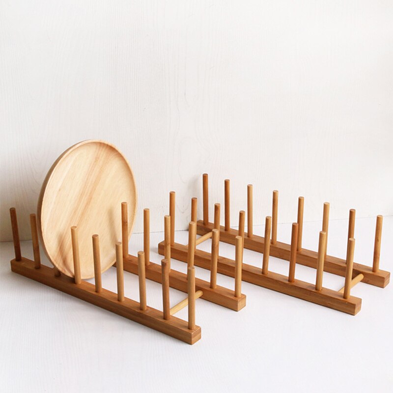 Escurridor de vajilla de bambú para cocina, estant... – Grandado