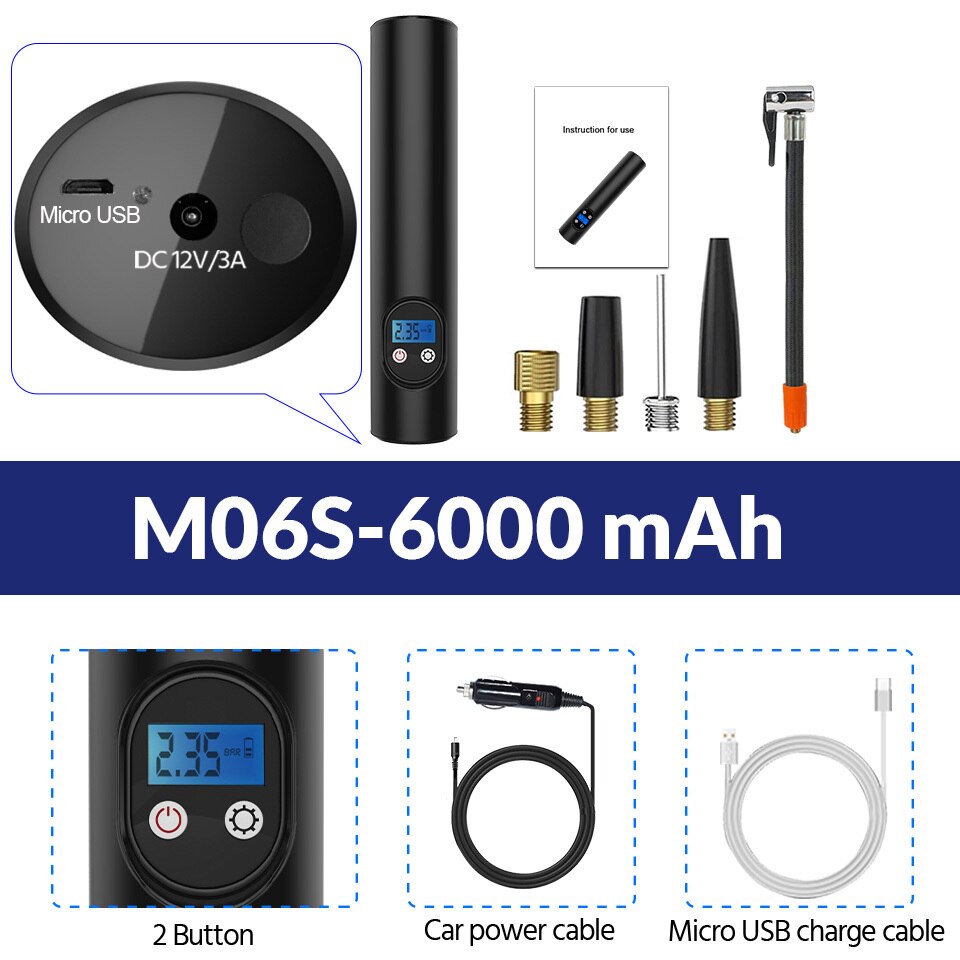 E-ACE 12V 150PSI Auto Luchtpomp Compressor Oplaadb... – Grandado