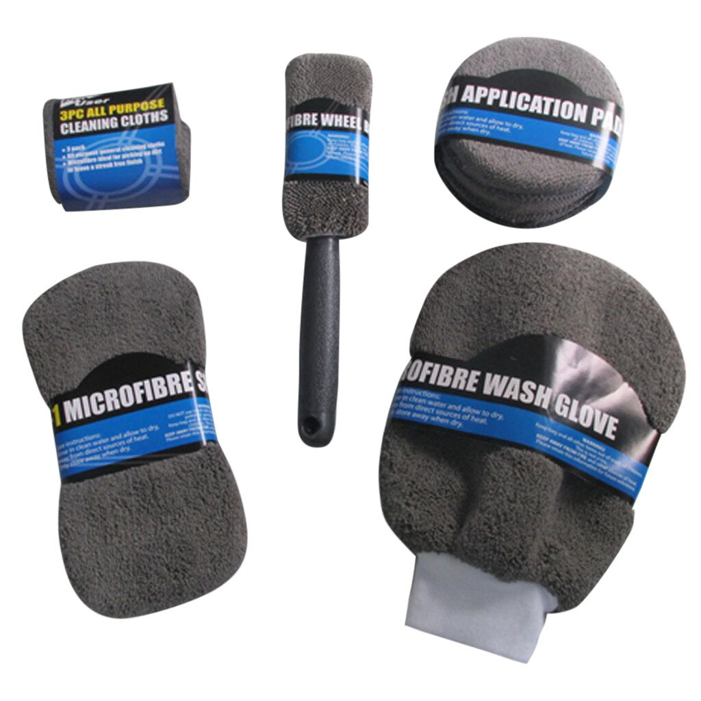 9PCS one set Of Car Wash Cleaning Kit Microfiber C... – Vicedeal