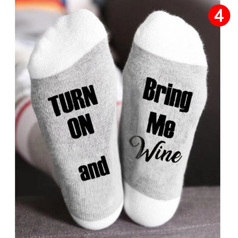 1 par bløde sokker julebreve trykt vintervarme sok... – Vicedeal