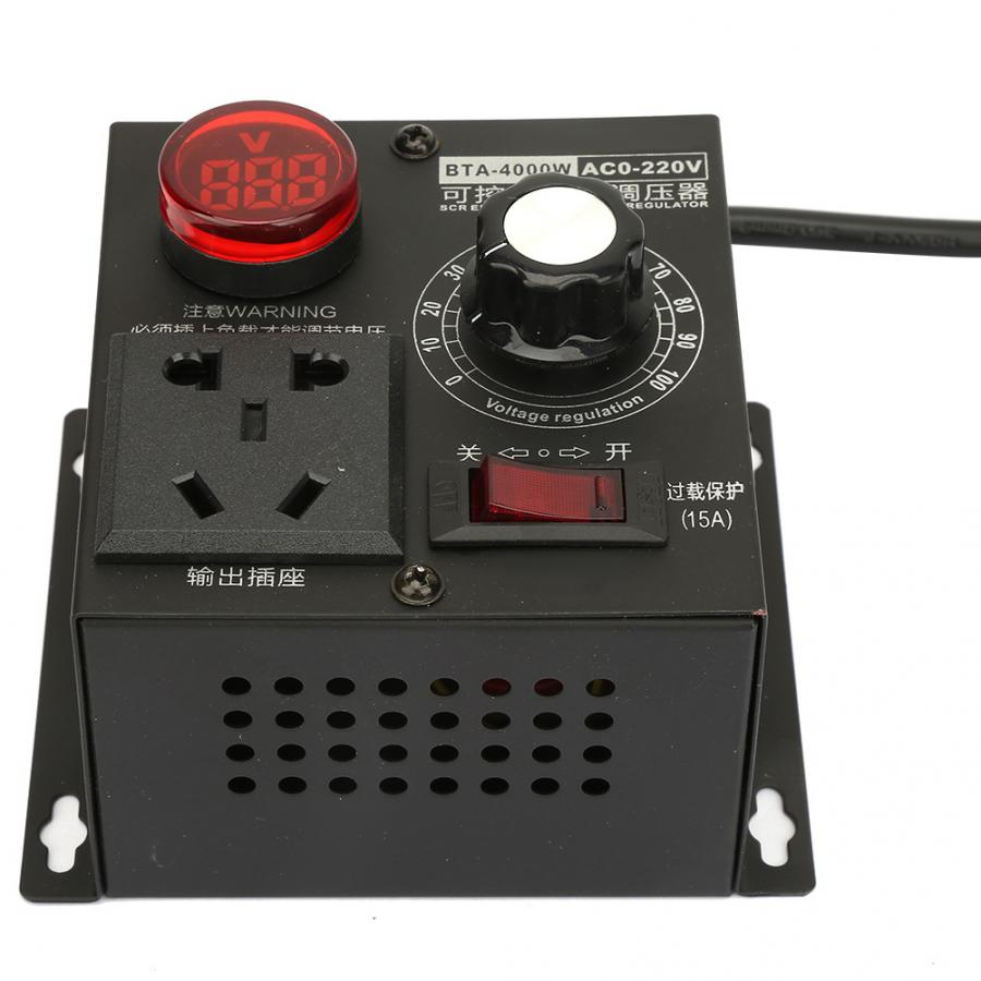 4000W AC 220V Voltage Regulator Adjustable SCR Ele... – Vicedeal