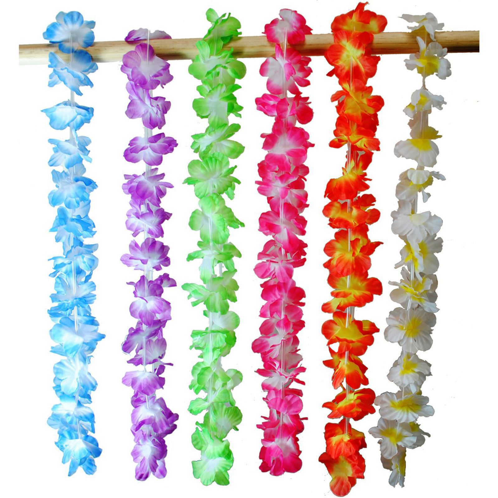 36Pcs Hawaii Party Leis Flower Wreath Garland Hawa... – Grandado