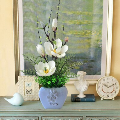 Modern Magnolia Flower+Artificial Flower Home Furn... – Grandado
