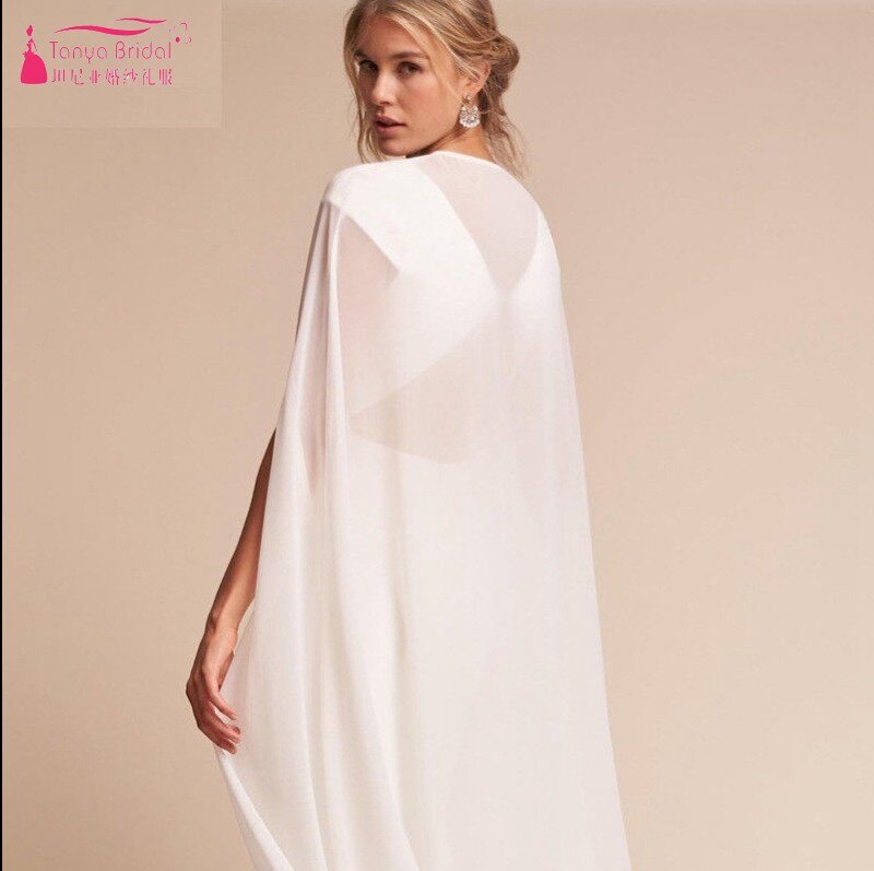 Capa de la novia de la boda Simple envoltura larga... – Grandado