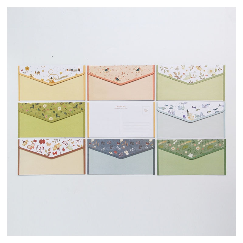 Coloffice 6PCs Letter Paper+3PCs Envelopes Small F... – Grandado