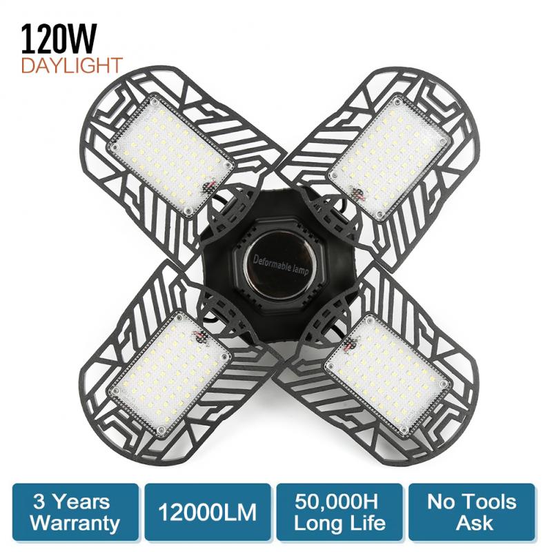 100W 192 luz led para garaje Triple resplandor E27... – Grandado