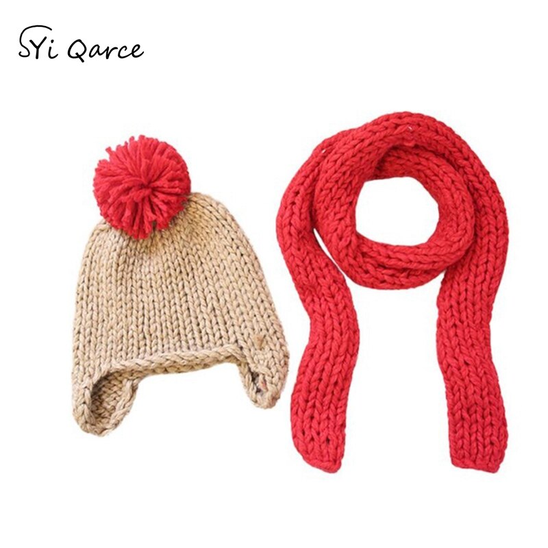 SYi Qarce Kinderen Winter Herfst Warme Gebreide Mu... – Grandado