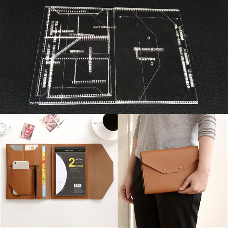 Handmamde Man Briefcase Acrylic Template Leather P... – Grandado