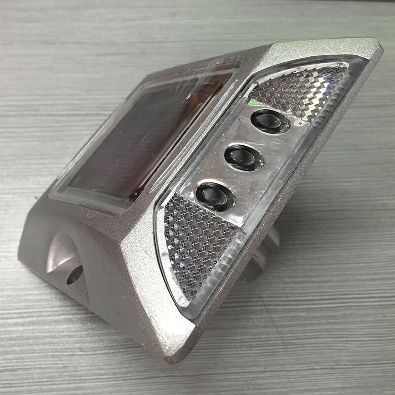 white color LED aluminum cat eye solar energy road... – Grandado