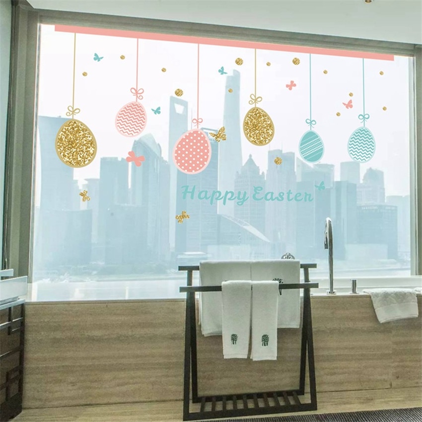 Happy Easter Wall Sticker Egg Wall Stickers For Ki... – Grandado