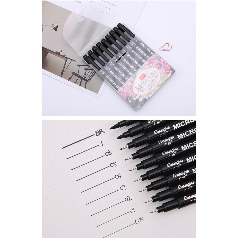 9/12pcs/Set Waterproof Hook Line Pen Fade Proof Mi... – Vicedeal
