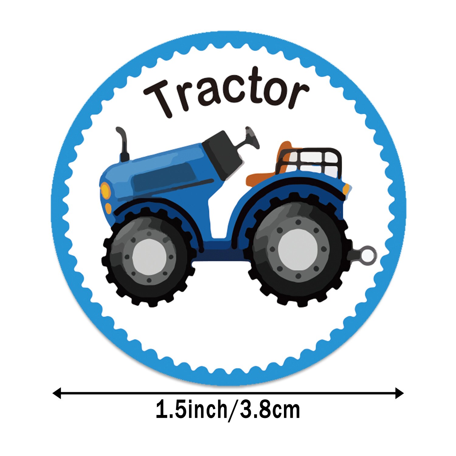 500Pcs/Roll Graafmachine Tractor Stickers Voor Kid... – Vicedeal