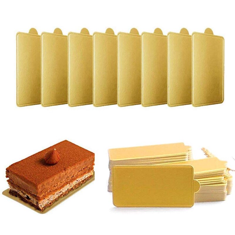 Mini Square Golden Cardboard Cake Base,Single Cake... – Grandado