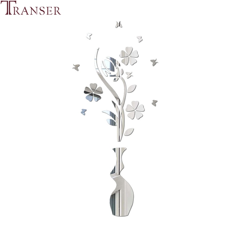 Transer 3D Mirror Stickers Decal DIY Art Mural Rem... – Grandado